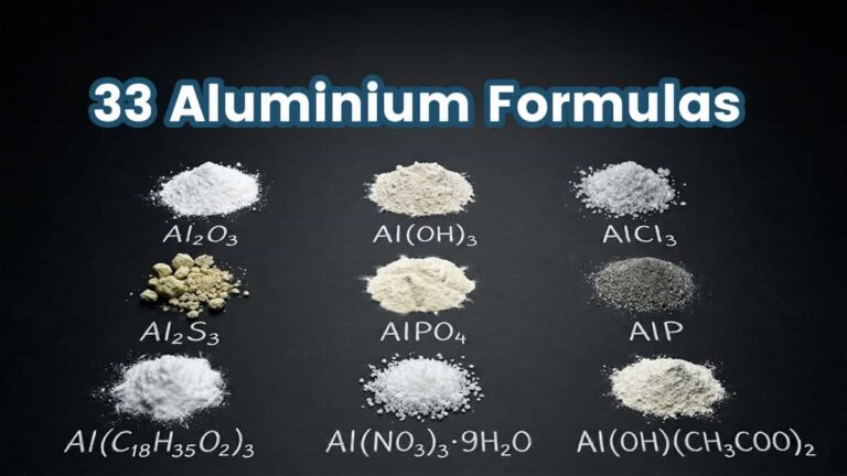 Aluminium Compounds: Full List of 33 Chemical Formulas & Uses